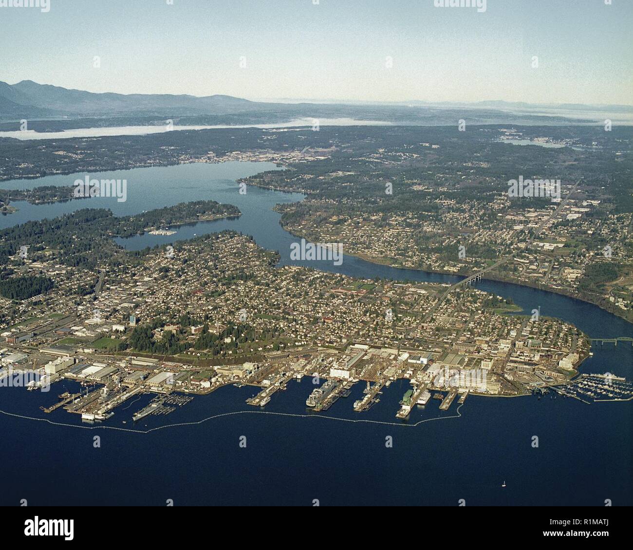 Puget Sound Naval Shipyard and Downtown Bremerton waterfront ...