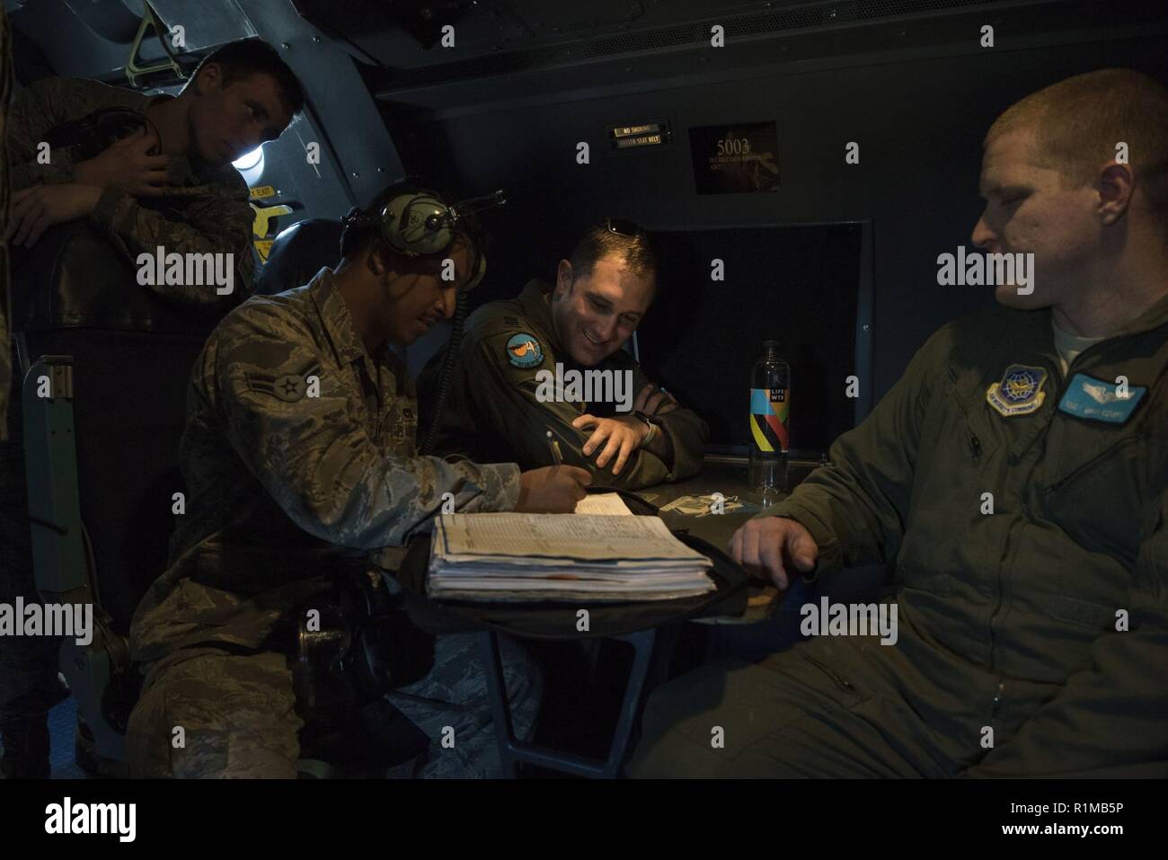 Aircrew members from the 9th Airlfit Squadron and maintainers from the ...