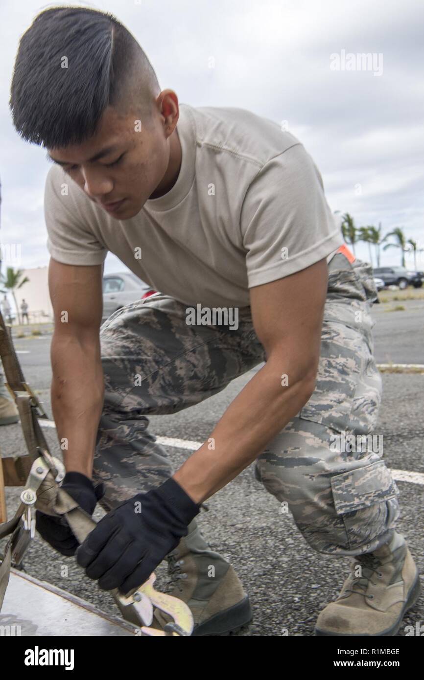 U.S. Air Force Senior Airman John Bonilla, a member of the Air Force ...
