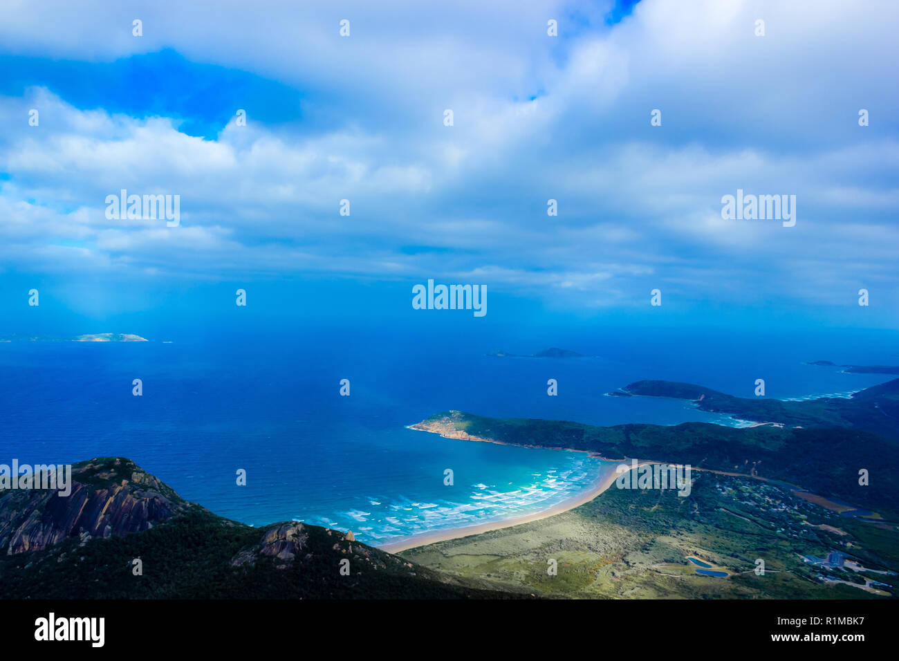 sun shining through the clouds at Mount Oberon Summit Walk and Lookout ...