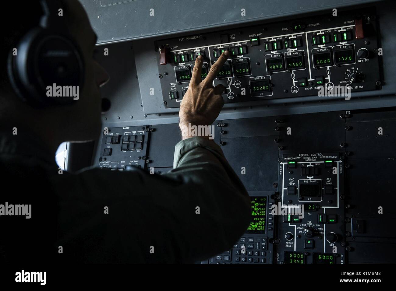 Sgt. Seth Witherup, KC-130J plane captain with Marine Aerial Refueler ...