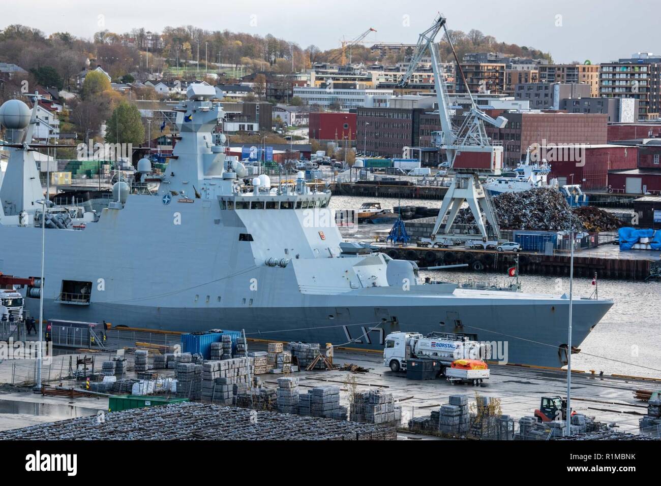 Trondheim (NORWAY) Oct. 22 2018. Standing NATO Maritime Group One ...