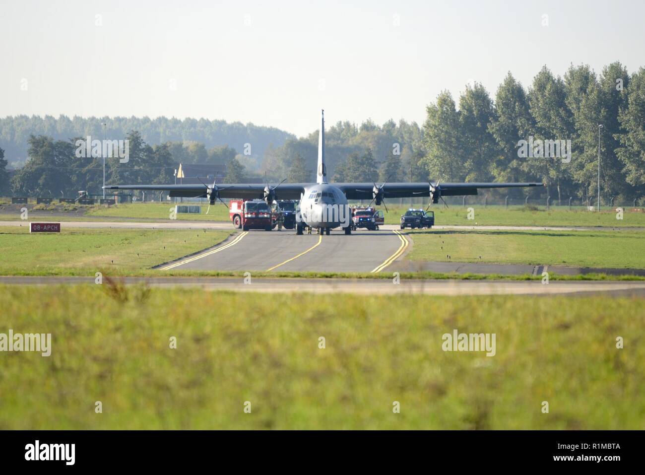A-C130J Super Hercules of the 86th Airlift Wing Lands on SHAPE Air ...
