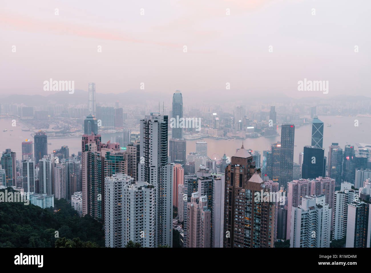 Hong Kong Skyline Stock Photo - Alamy
