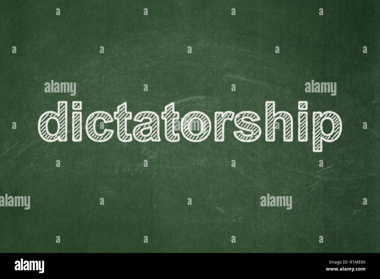 Political concept: Dictatorship on chalkboard background Stock Photo ...
