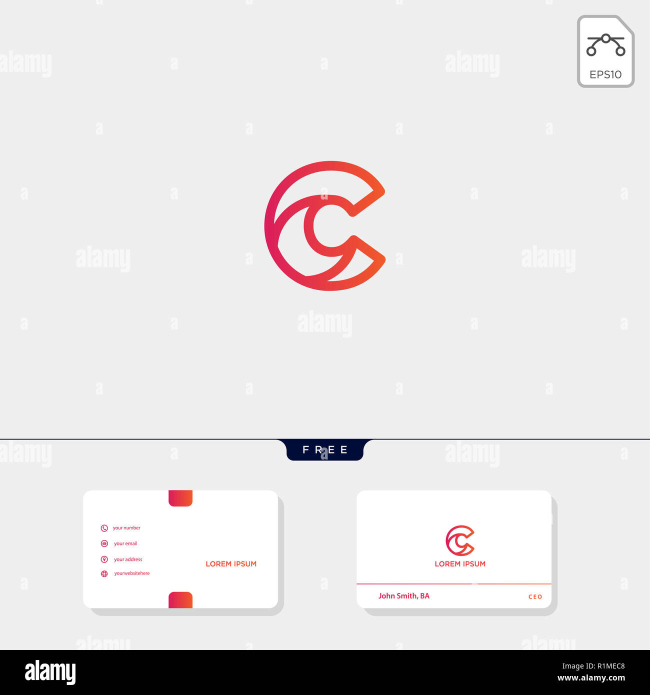 Cc logo design hi-res stock photography and images - Alamy