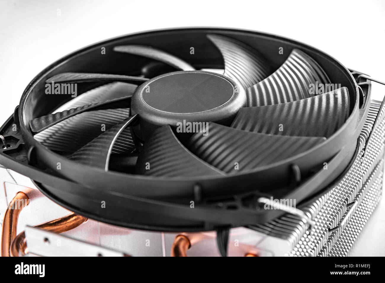 Cooler computer fan isolated on a white background Stock Photo - Alamy