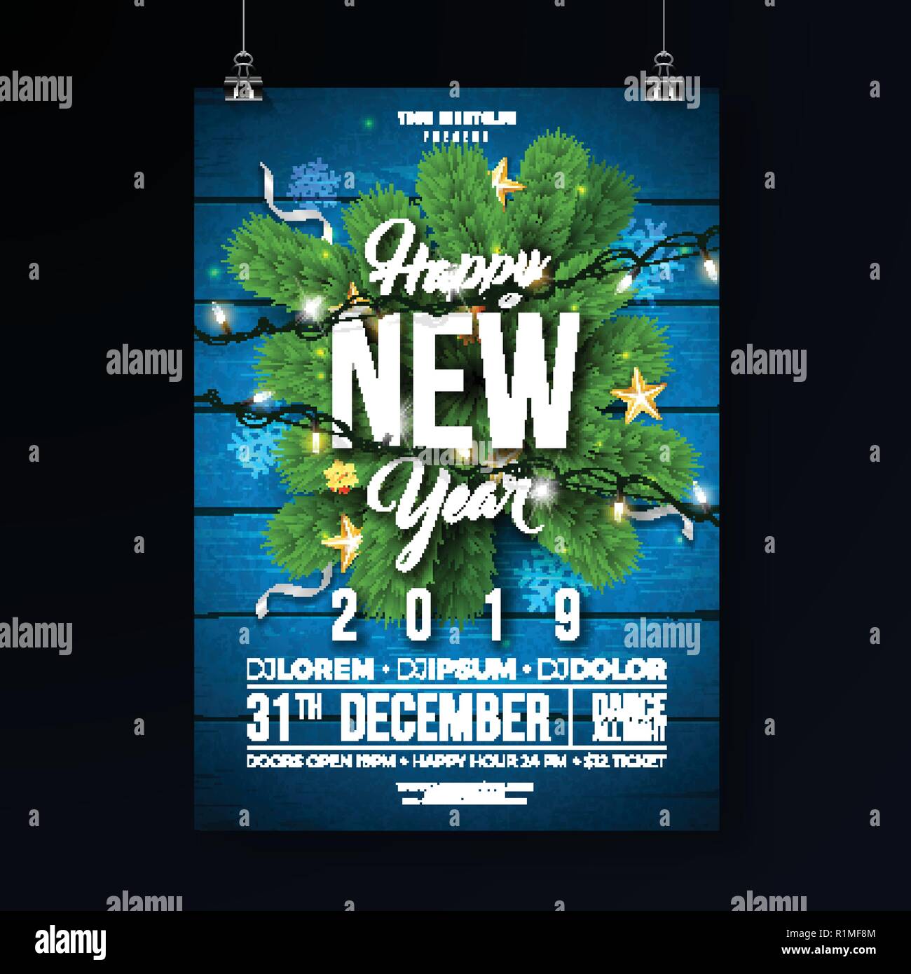 Christmas lights show on Stock Vector Images - Alamy