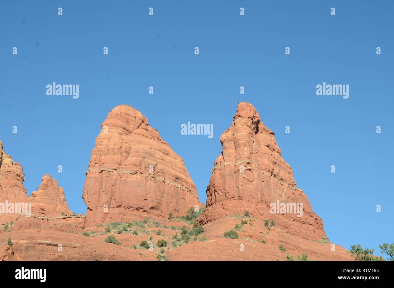 Scenes outdoors from a hike with mesas and foliage visible in Sedona ...