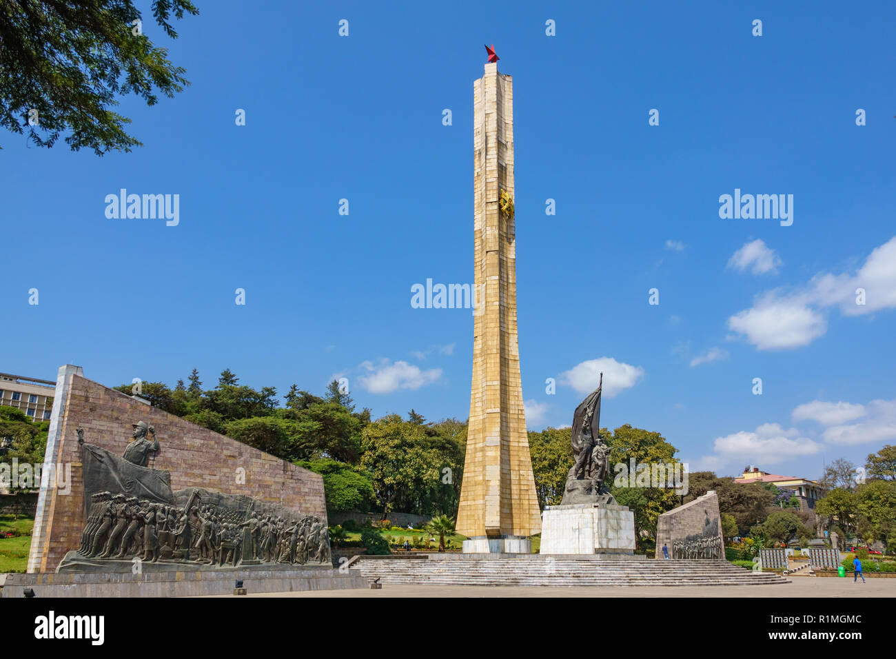 Tiglachin monument in Addis Ababa Ethiopia Stock Photo - Alamy