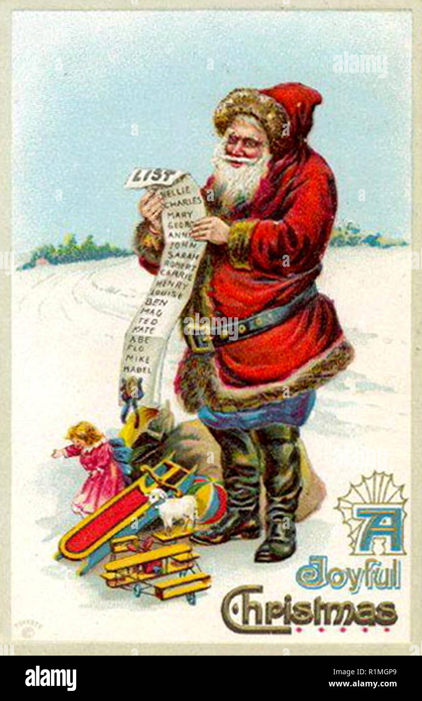 Father christmas illustration hi-res stock photography and images - Alamy