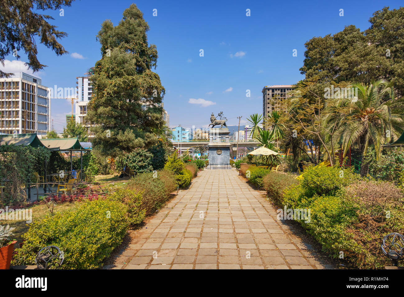 Monument to the Lion of Judah in Addis Ababa Ethiopia Stock Photo - Alamy