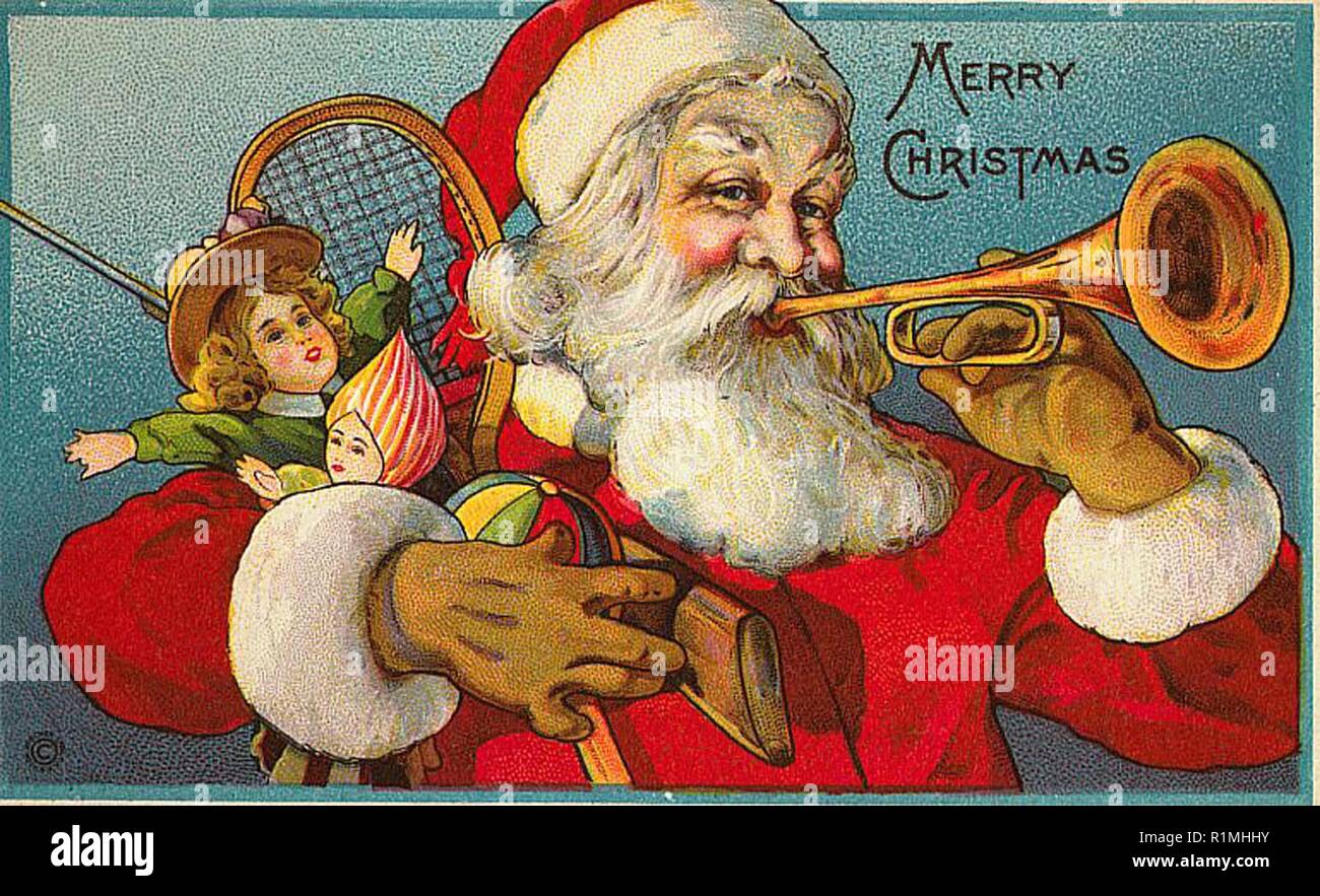 Vintage father christmas hi-res stock photography and images - Alamy
