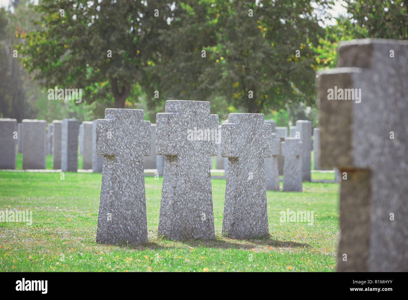 Row Of Old Tombstones High Resolution Stock Photography and Images - Alamy