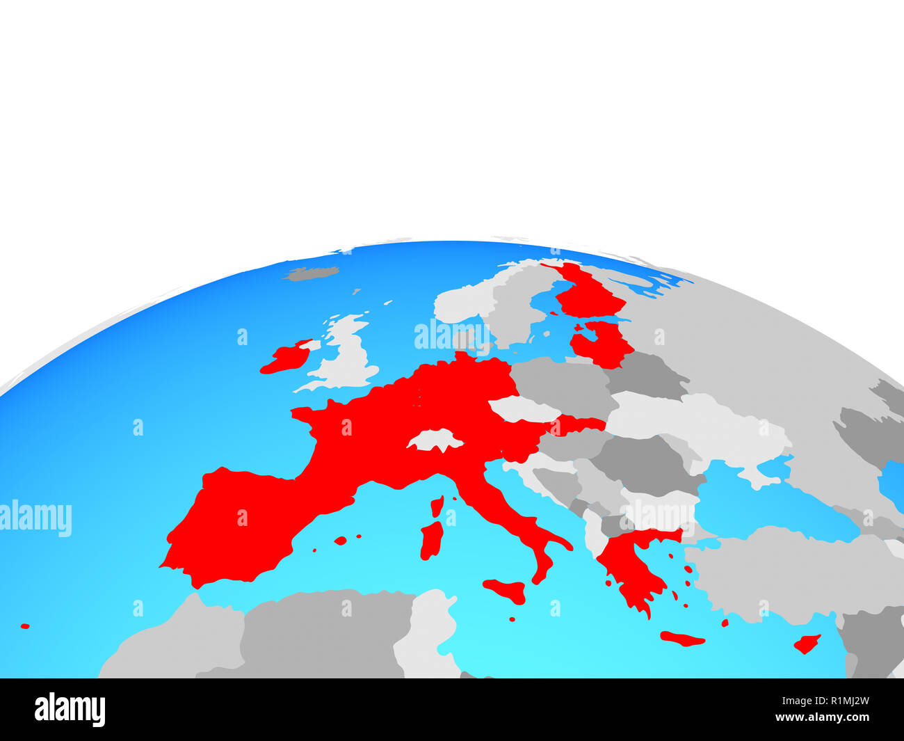 Euro members political map hi-res stock photography and images - Alamy