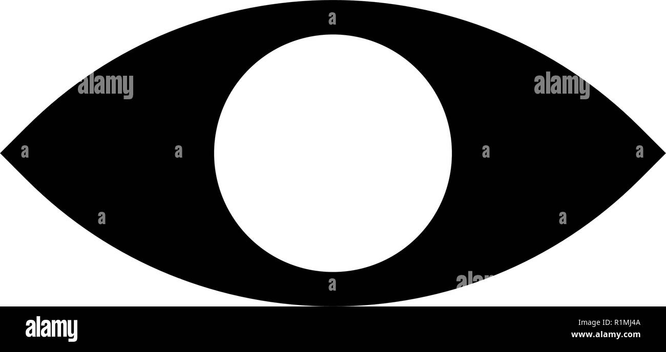 Eye glyph icon Stock Vector Image & Art - Alamy