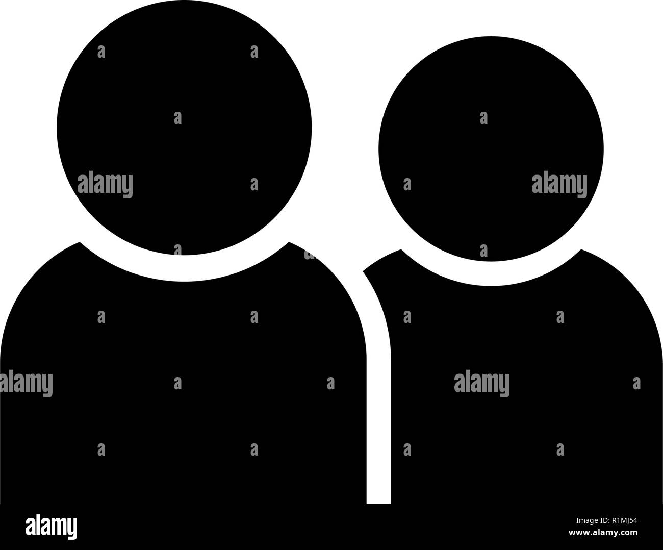 Users icon Black and White Stock Photos & Images - Alamy