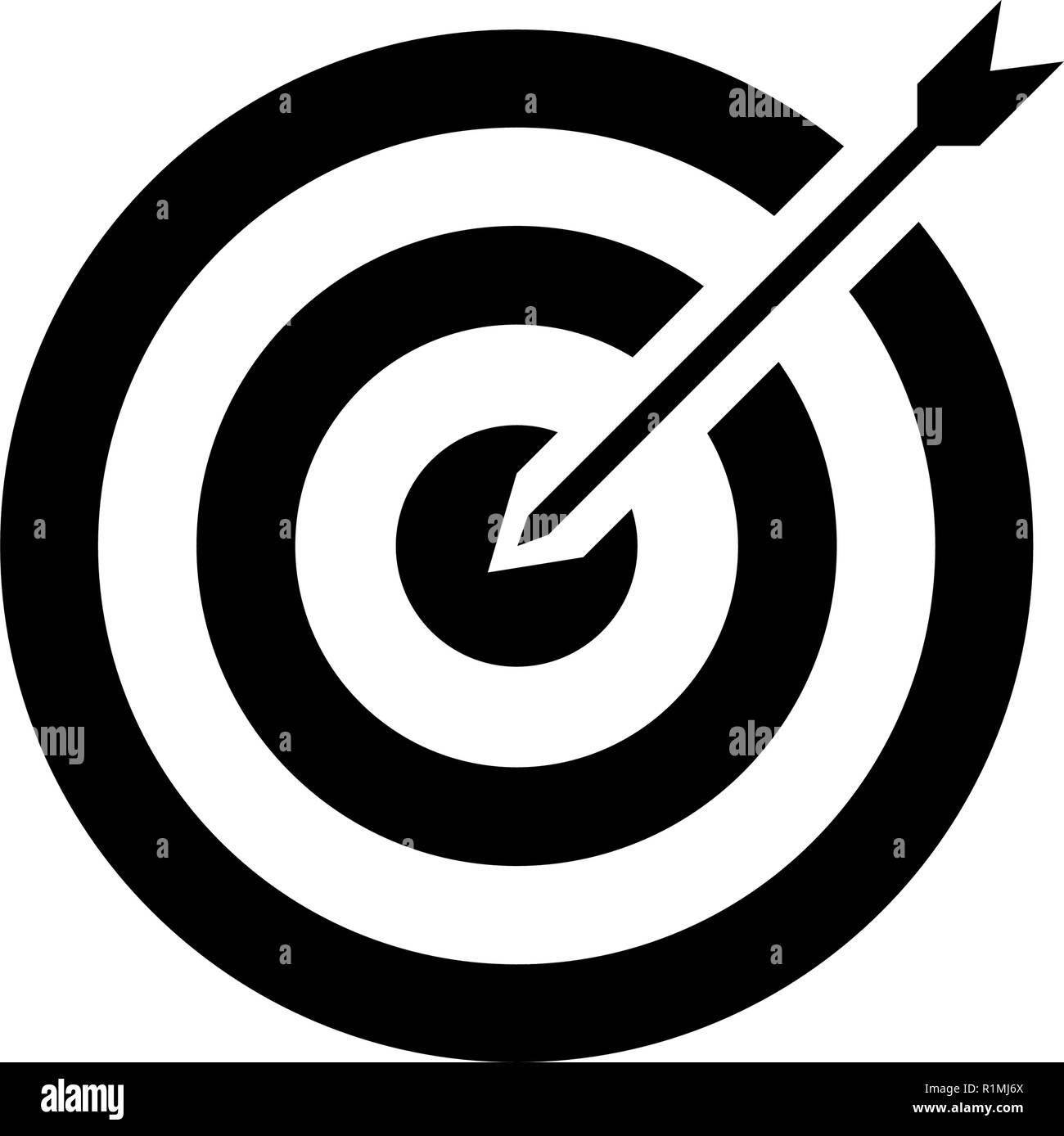 Target glyph icon Stock Vector Image & Art - Alamy