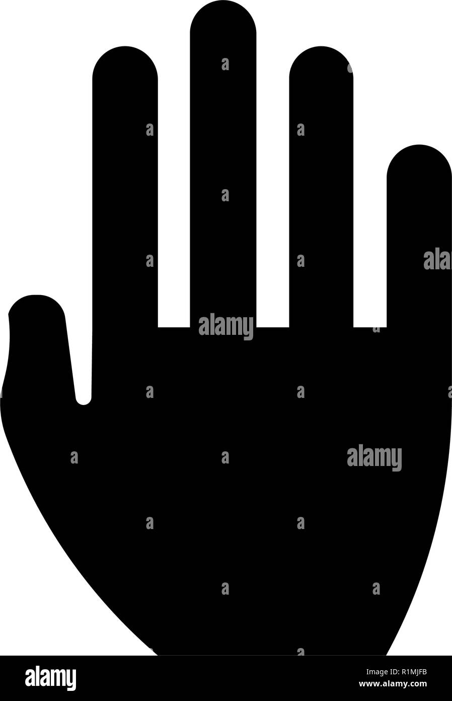 Hand glyph icon Stock Vector Image & Art - Alamy