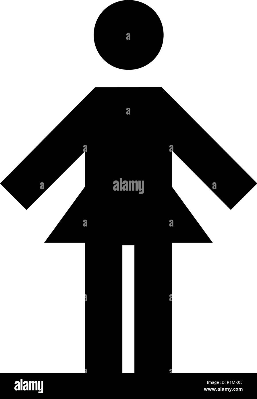 Female figure glyph icon Stock Vector Image & Art - Alamy