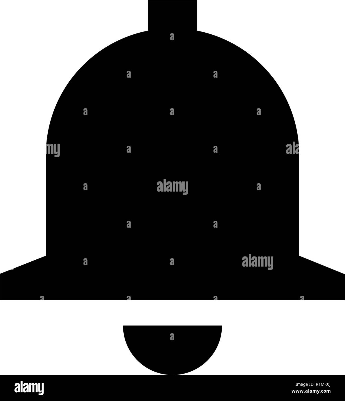 Bell glyph icon Stock Vector Image & Art - Alamy