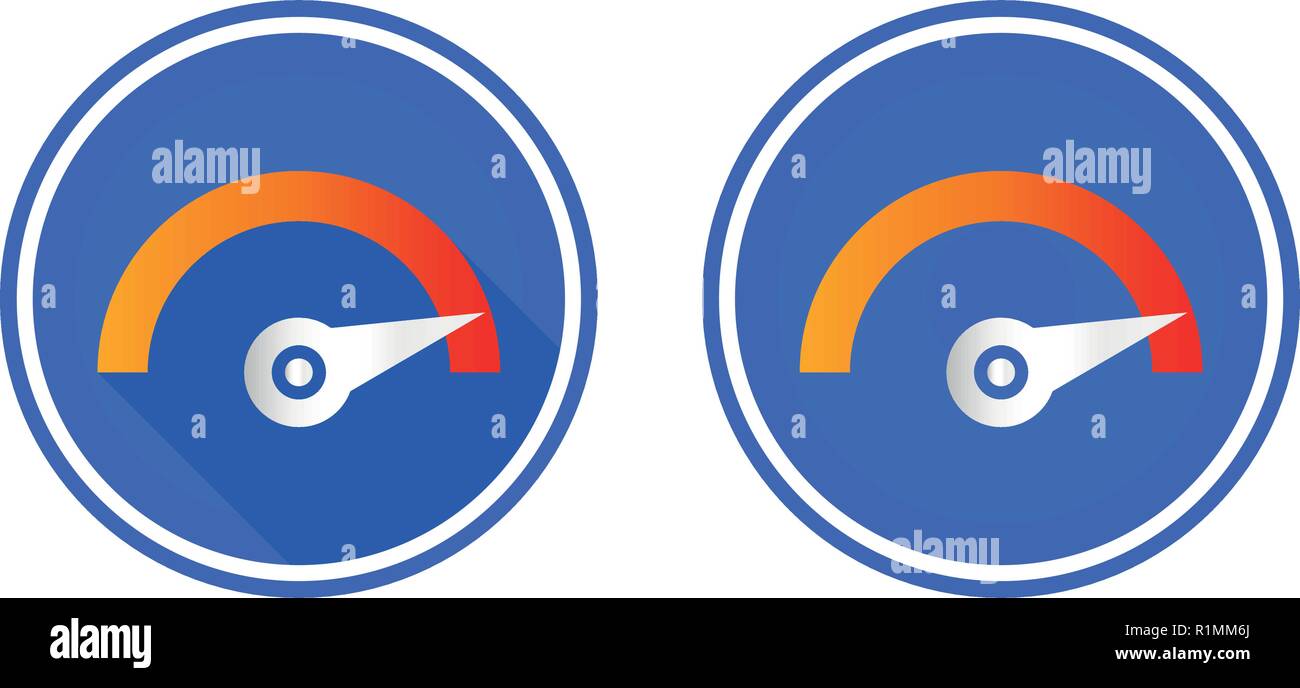 Speedometer icon, Speed round flat icon Stock Vector Image & Art - Alamy