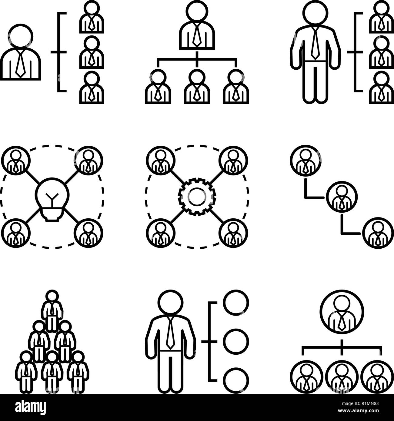 Idea organization Black and White Stock Photos & Images - Alamy