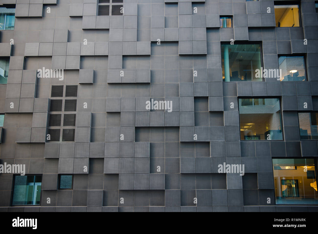 full frame view of beautiful contemporary architecture at Barcode ...