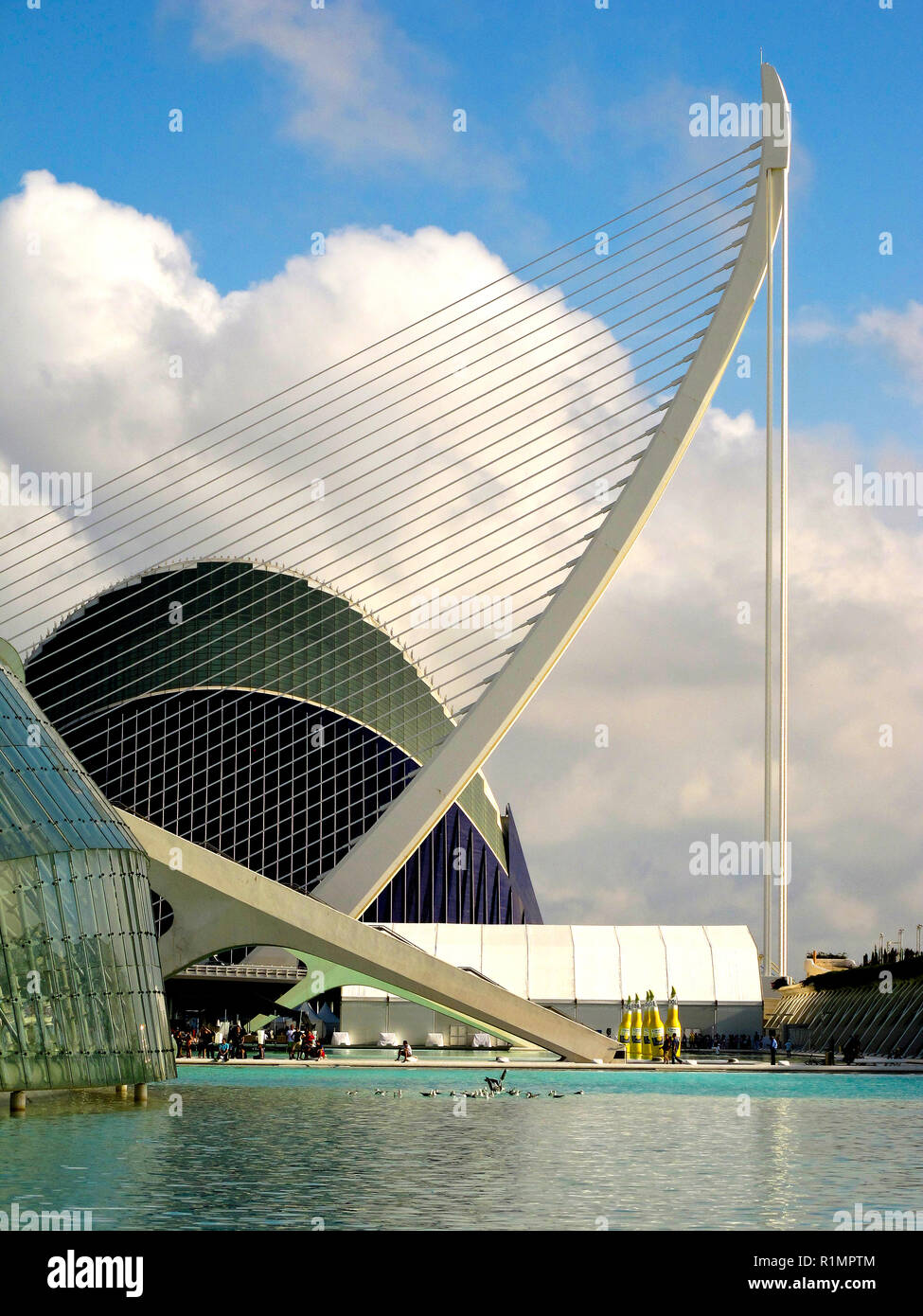 L'Assut d'Or bridge, City of Arts and Sciences, Valencia, Spain Stock ...