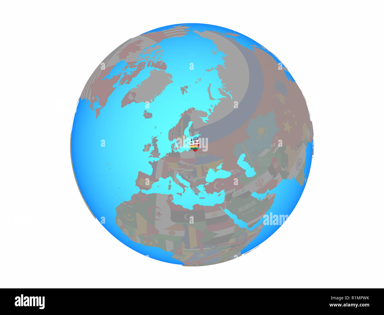 The Baltic States Map Cut Out Stock Images & Pictures - Alamy