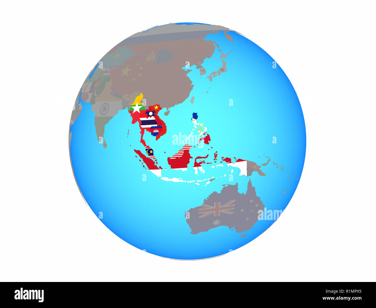 Asean member national flags Cut Out Stock Images & Pictures - Alamy