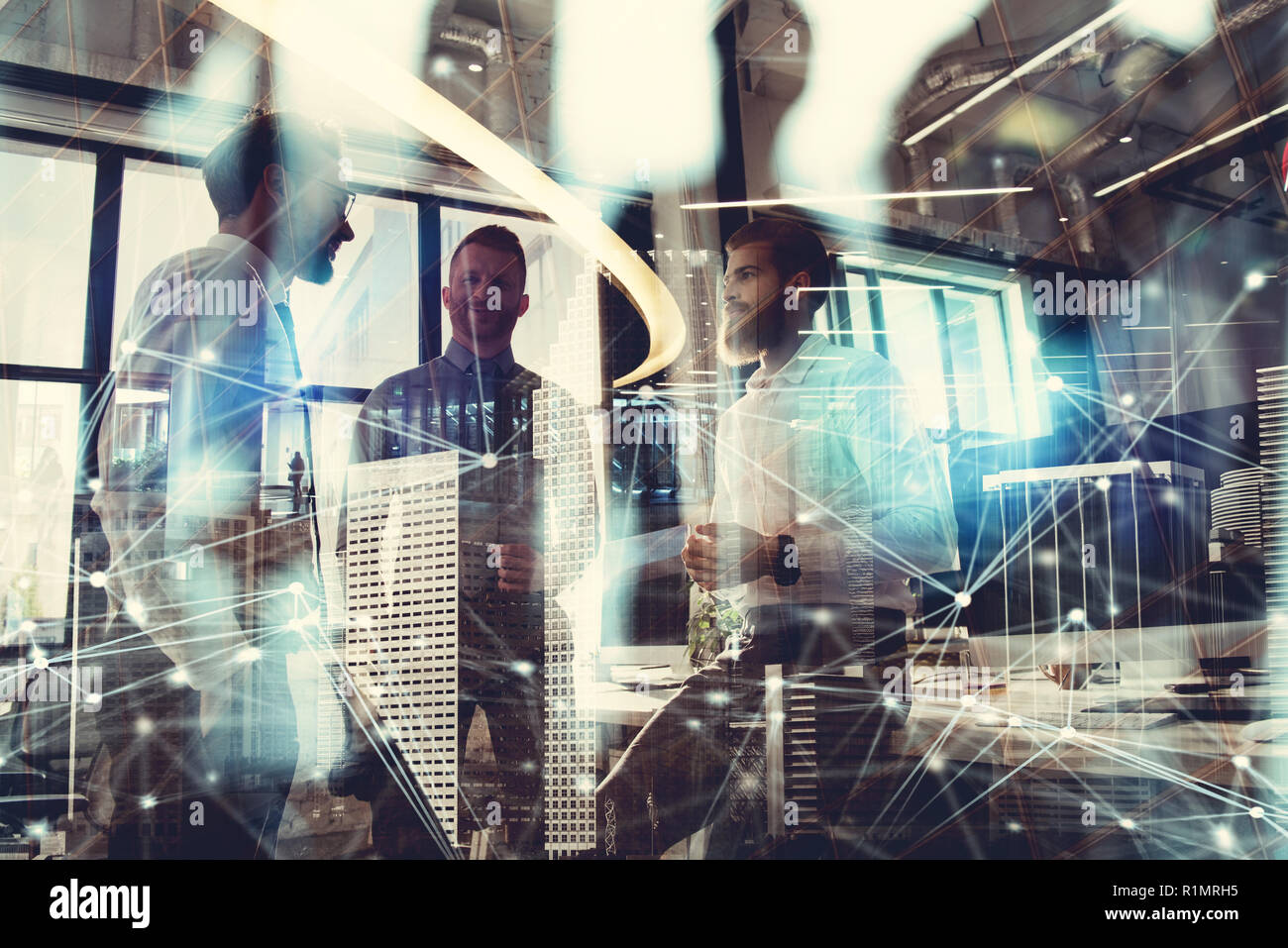 Business people work together in office. Concept of teamwork and ...