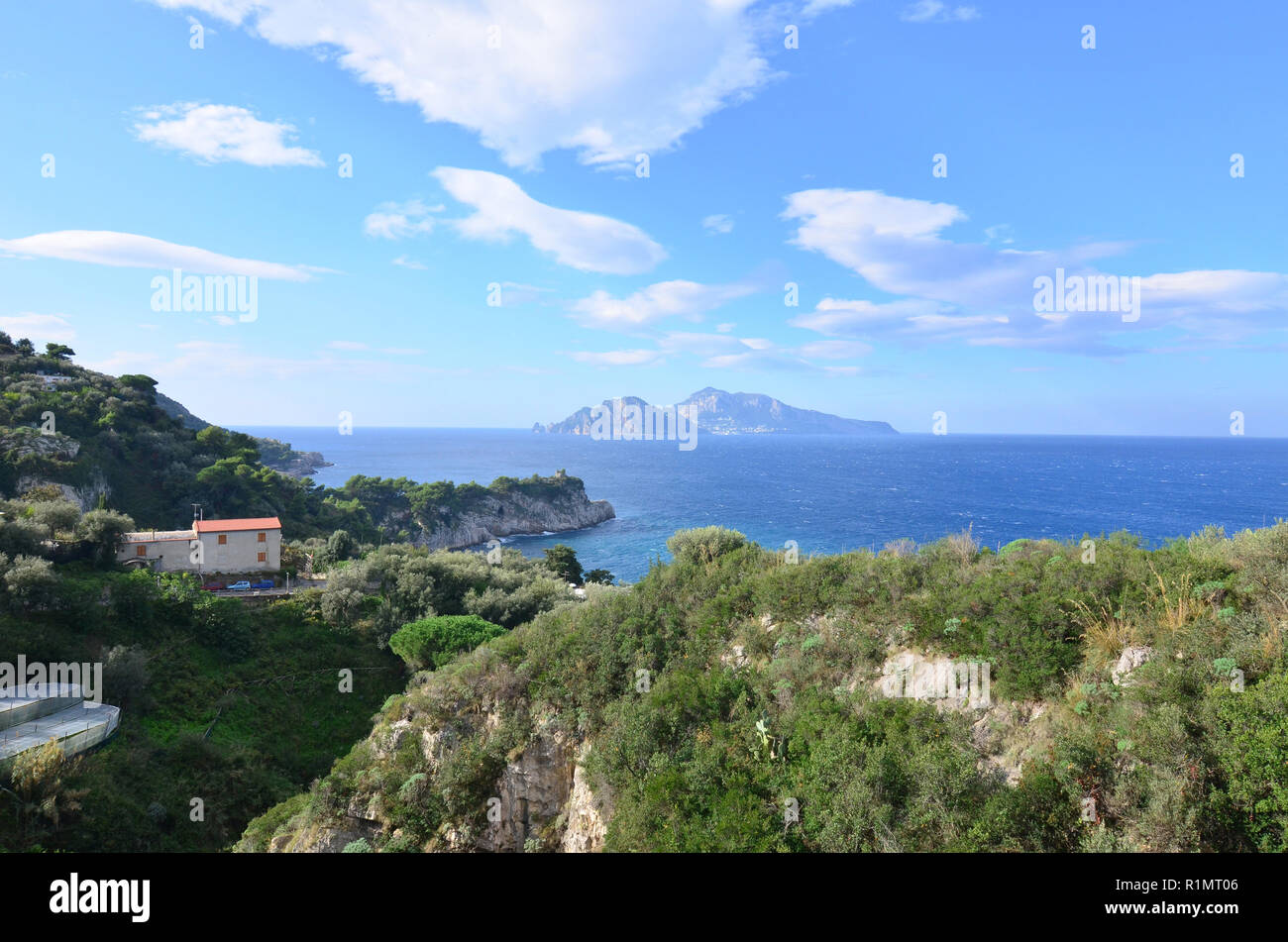 The isle of Capri off the coast of Italy Stock Photo - Alamy