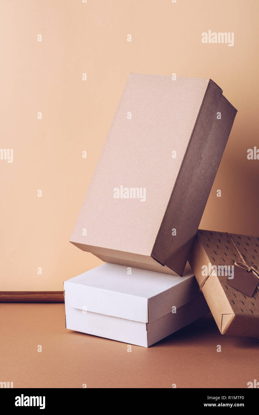 Shoes on boxes hi-res stock photography and images - Alamy