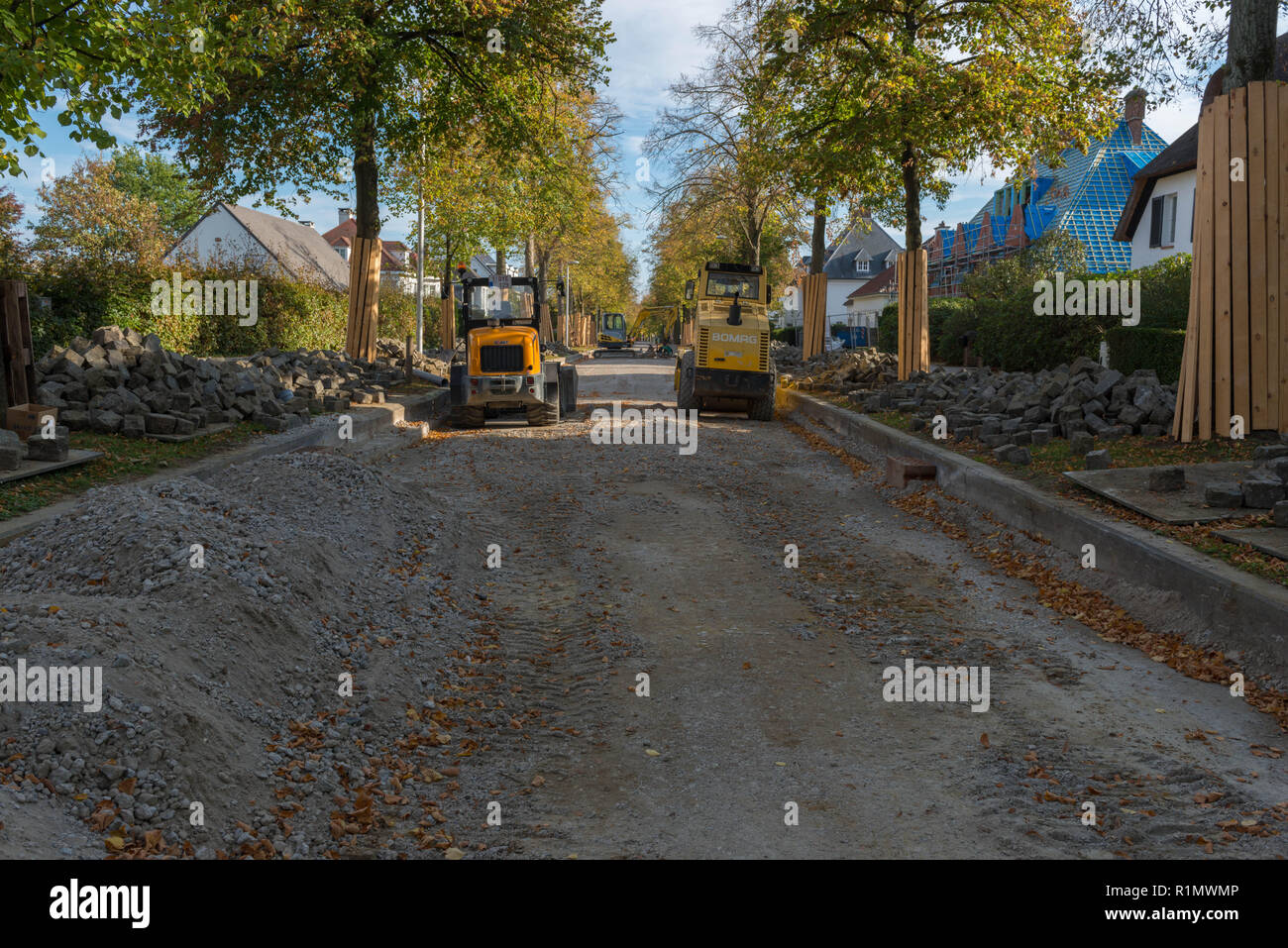 Belgian roadworks hi-res stock photography and images - Alamy