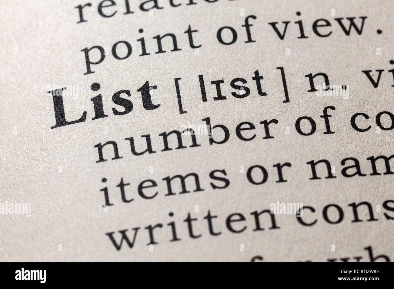 Fake Dictionary, Dictionary definition of the word list . including key ...