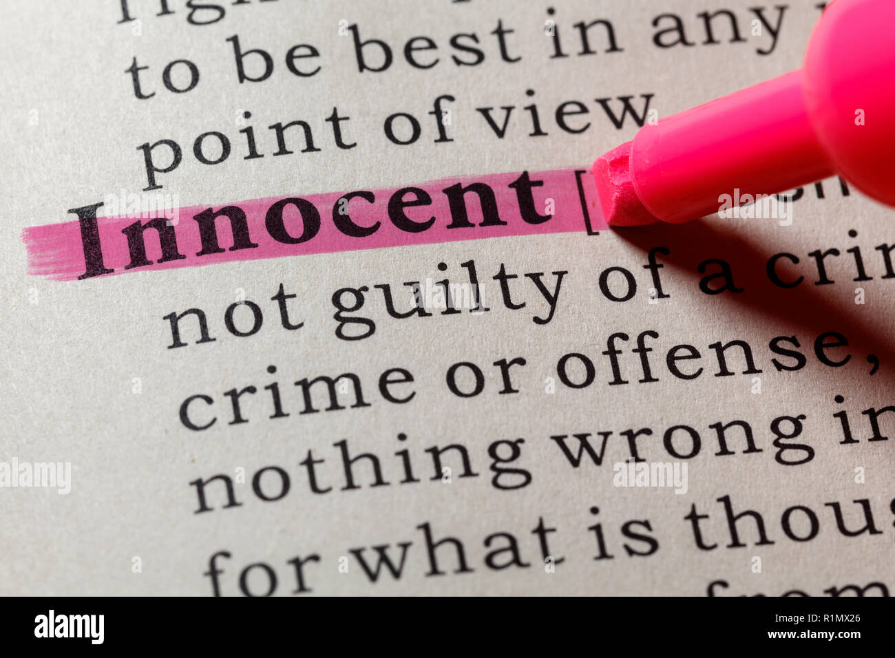 Fake Dictionary, Dictionary definition of the word innocent . including ...