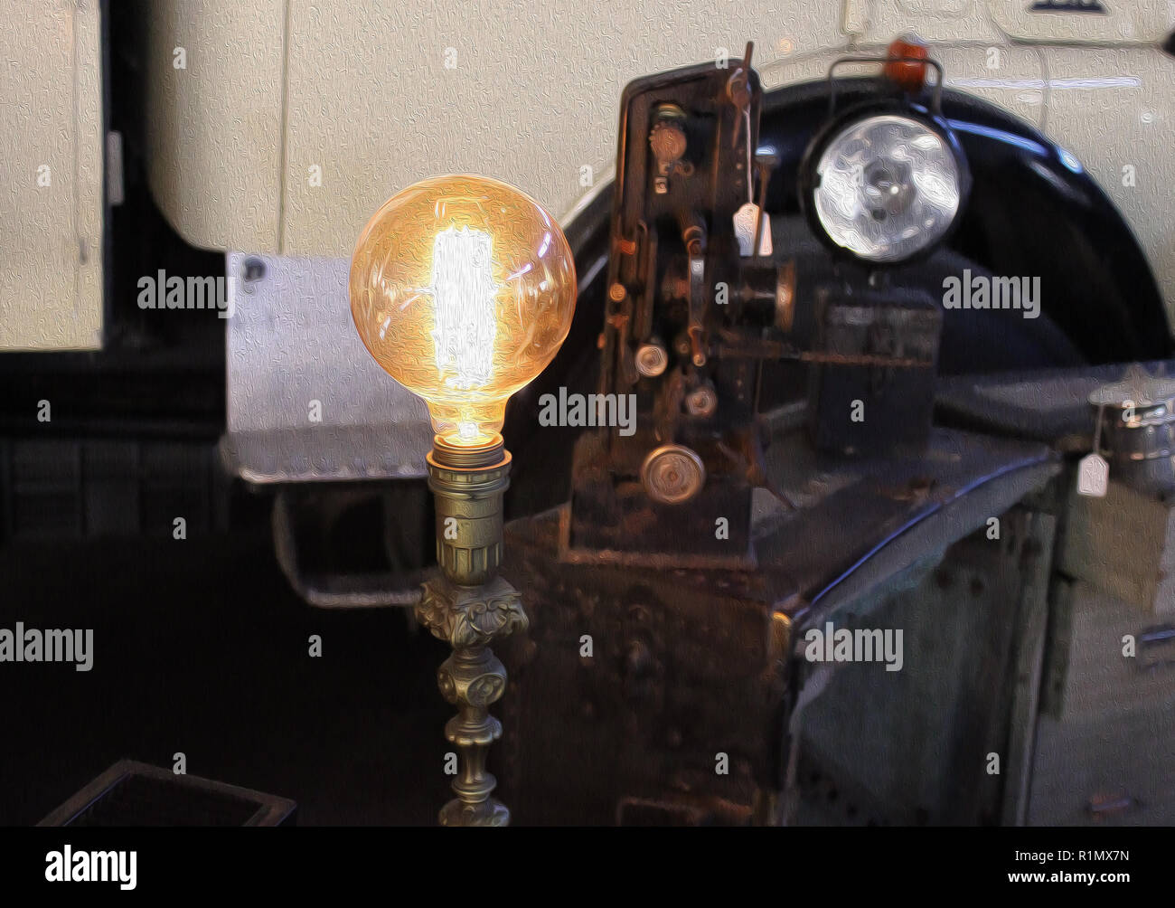 Steampunk still life Stock Photo - Alamy