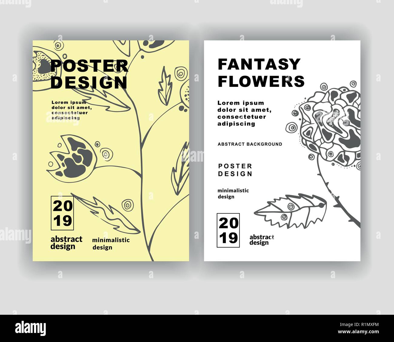 Abstract flowers background. It can be used for posters, cards, flyers ...