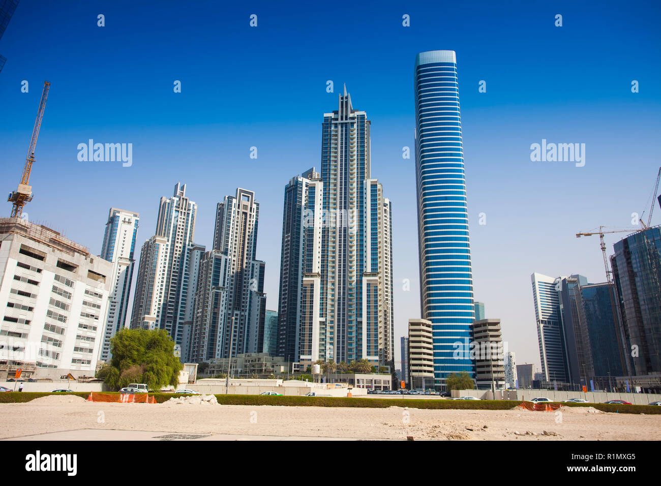 modern buildings in Dubai city, United Arab Emirates Stock Photo - Alamy