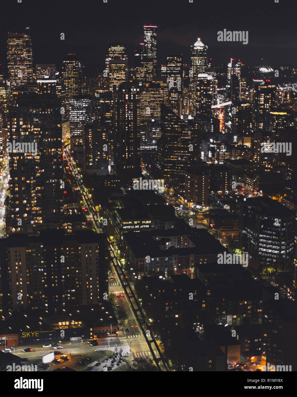 Inside the Space Needle in Seattle Stock Photo - Alamy