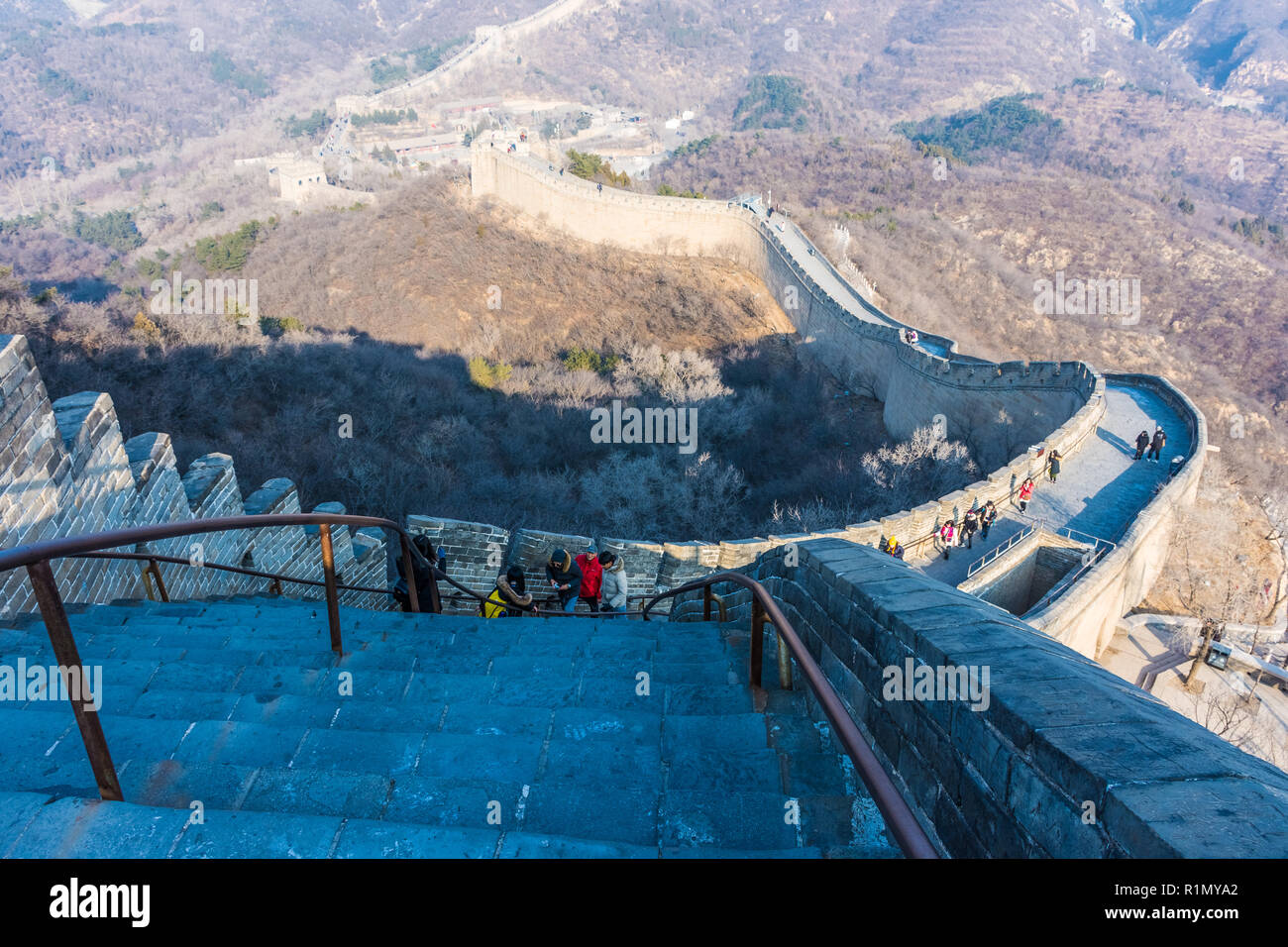 The Great Wall of China, section of Badaling, China Stock Photo - Alamy