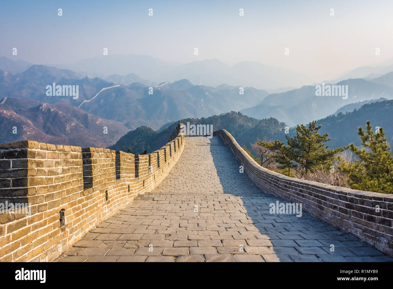 The Great Wall of China, section of Badaling, China Stock Photo - Alamy