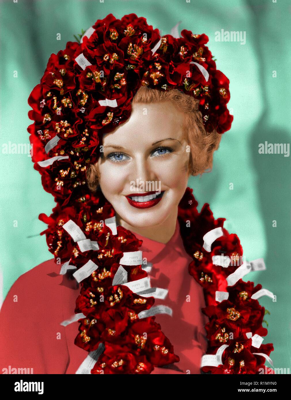 Ginger rogers born virginia katherine mcmath hi-res stock photography ...