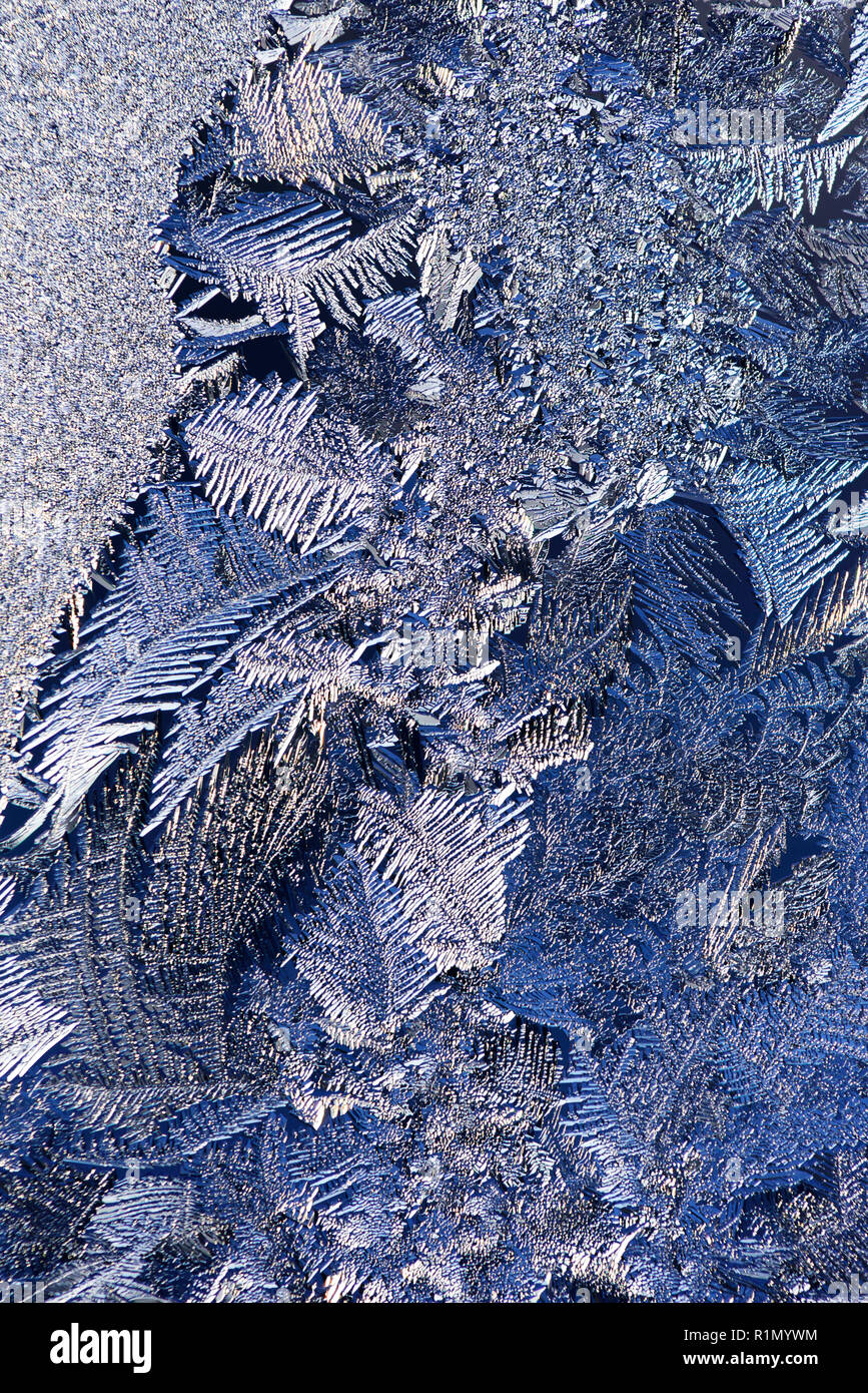 Winter background, frost on window Stock Photo - Alamy