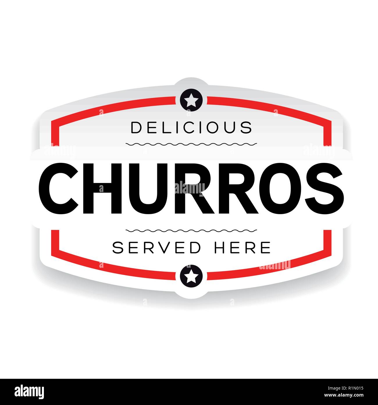 Churros vintage label sign Stock Vector Image & Art - Alamy