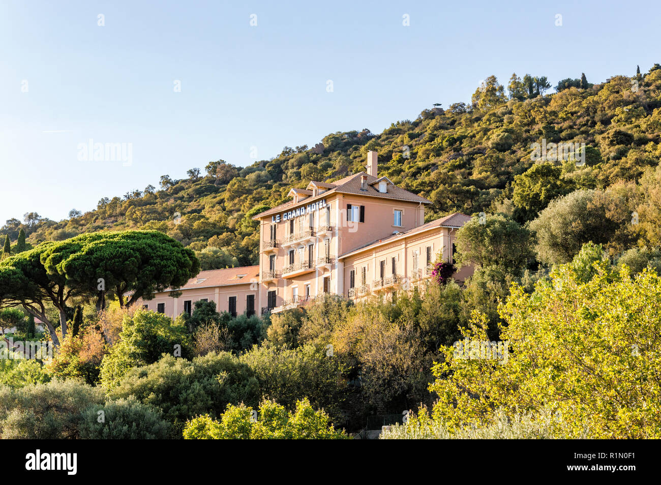 Provençal medieval village of Bormes-les-Mimosas in French Riviera ...