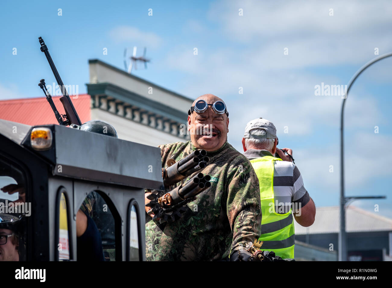 Steam Punk parade on November 10, 2018 on the main street of Thames ...