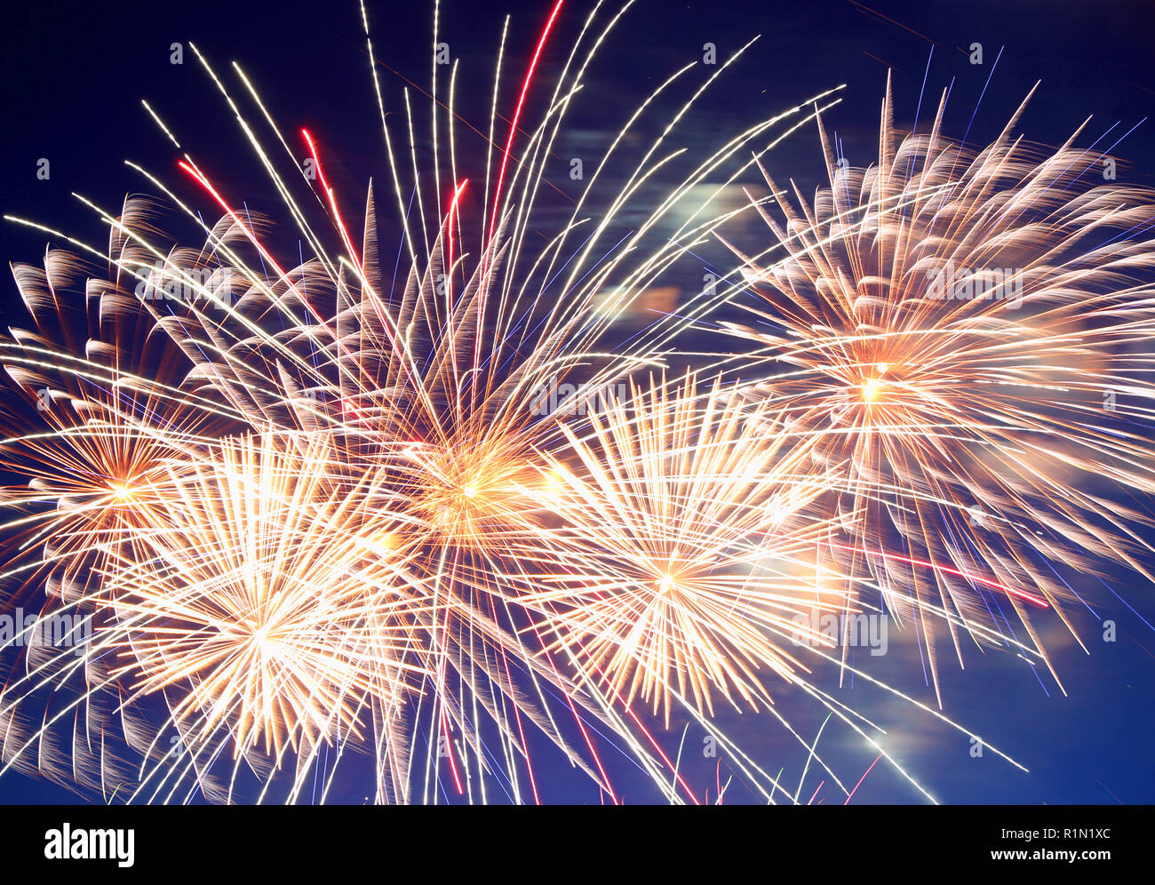 beautiful fireworks show Stock Photo - Alamy
