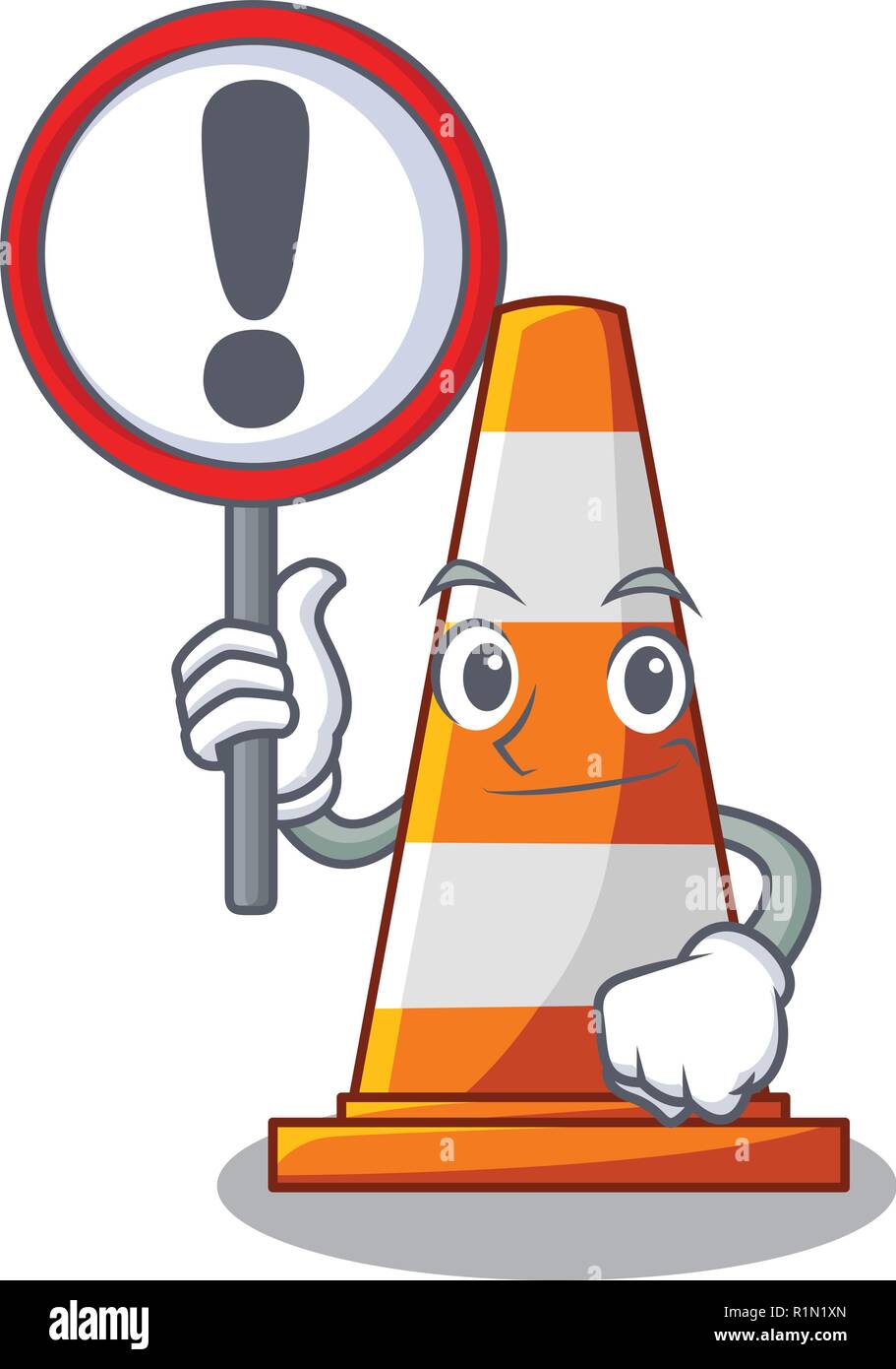 Safety Cone Cartoon